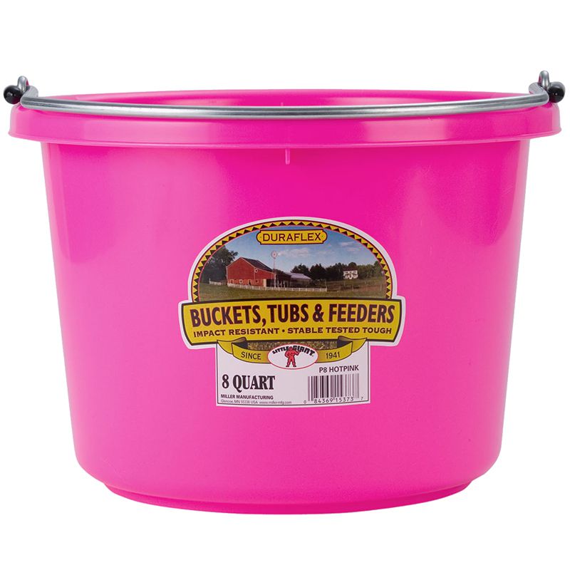 Little Giant 8 Quart Hot Pink Plastic Bucket — NRS
