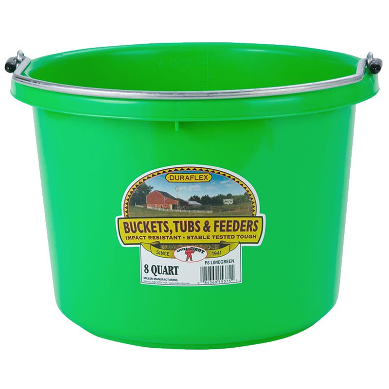 Little Giant 8 Quart Lime Green Plastic Bucket
