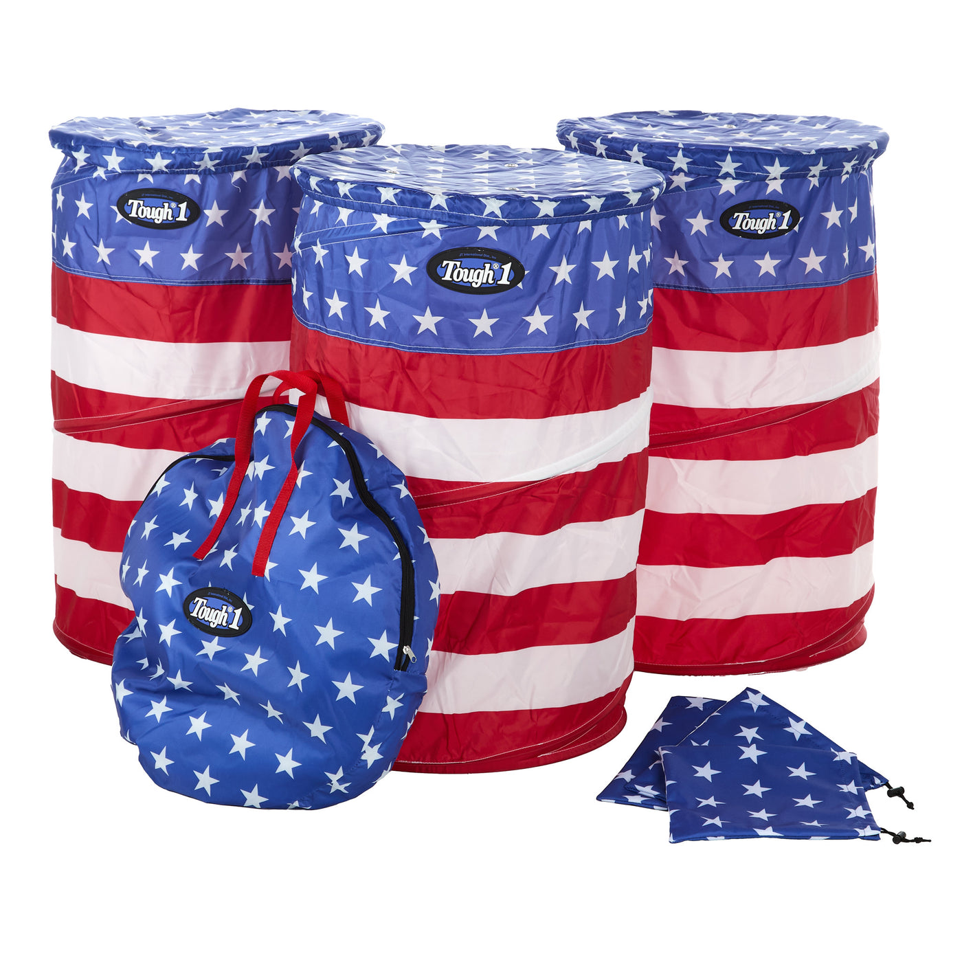 Tough 1 Stars and Stripes Perfect Turn Pop Up Barrels