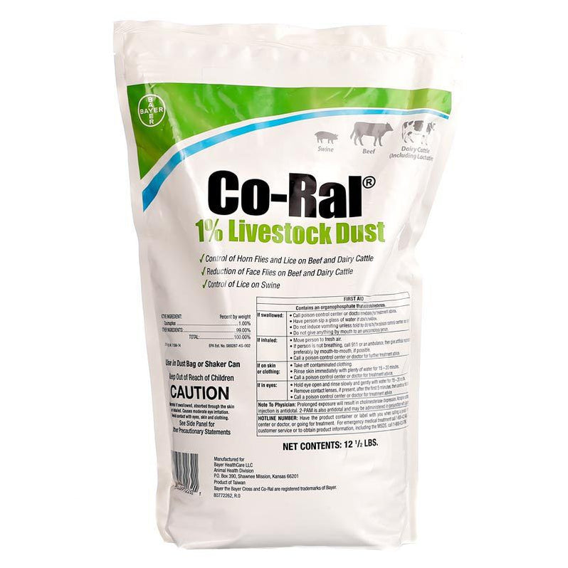 Bayer Co-Ral 1% Livestock Dust 12.5lb