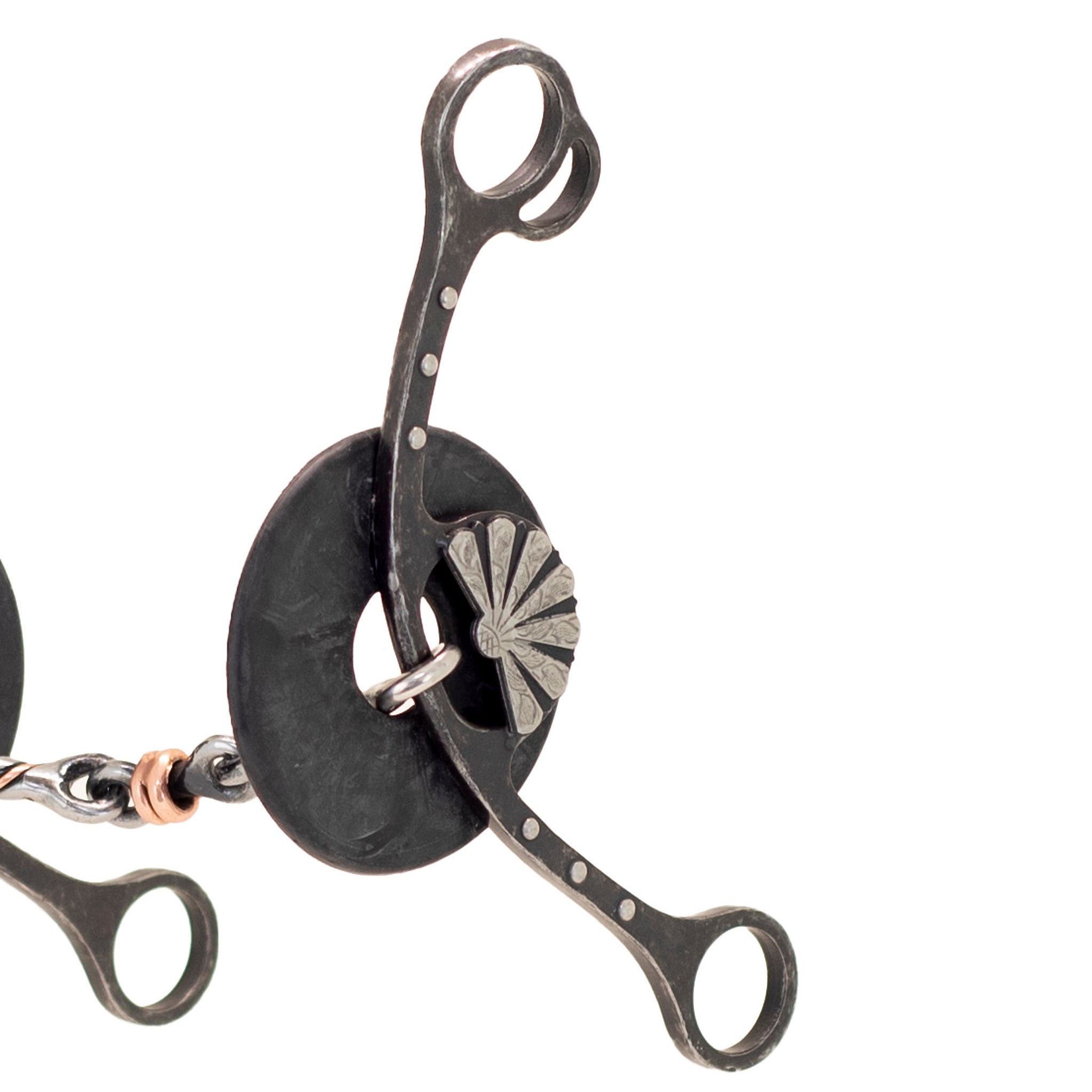 Cowboy Tack Nellie Miller Fan Concho Dog Bone Twisted Wire Gag Bit
