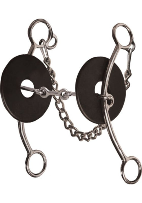 Professionals Choice Pozzi 8 /4in 3 Piece Smooth Snaffle Bit — NRS