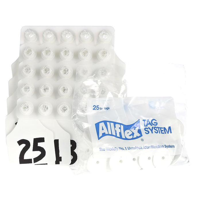 Allflex Large White Ear Tags 1-25 — NRS