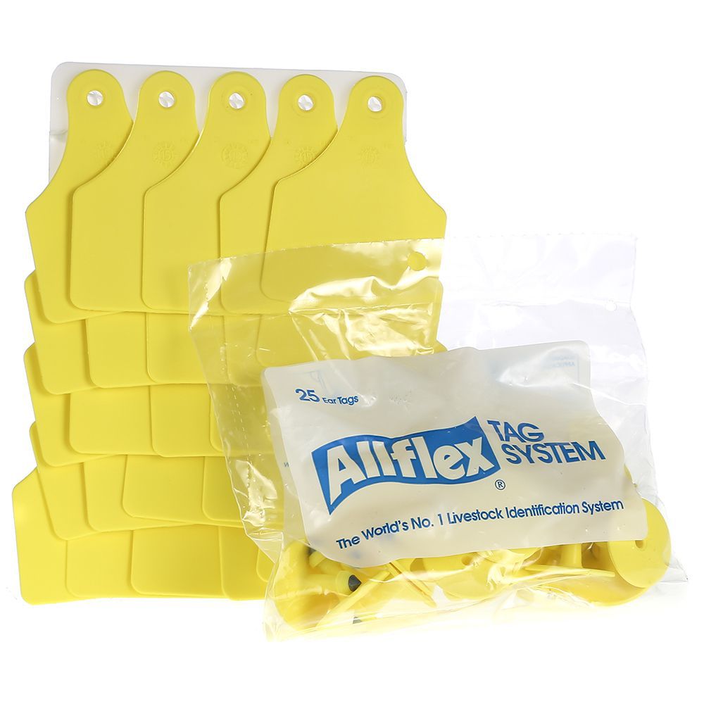 Merck Animal Health Allflex Large Yellow Blanks Ear Tags