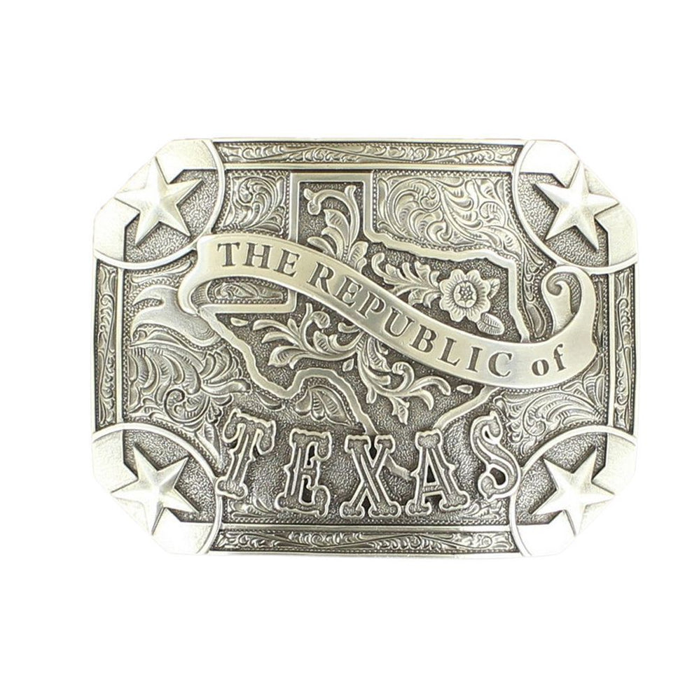 Unisex M&F Western Republic of Texas Buckle with Stars