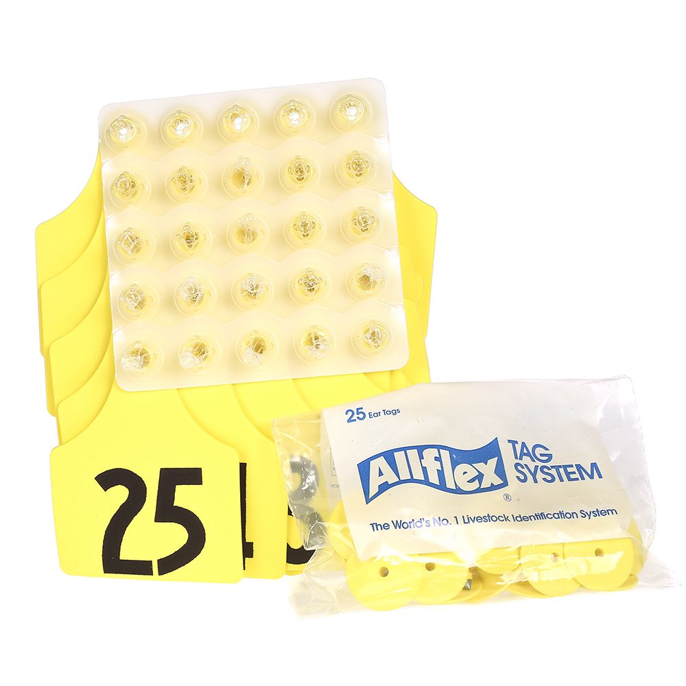 Merck Animal Health Allflex Yellow Maxi 1-25 Tags