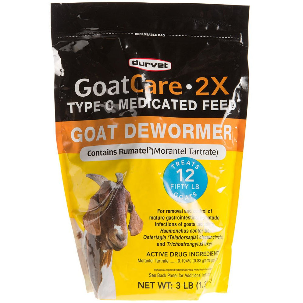 Durvet Goat Care-2X Wormer 3lb Bag