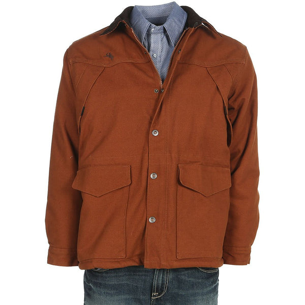 Wyoming Traders Mens Canvas Rust Ranch Coat