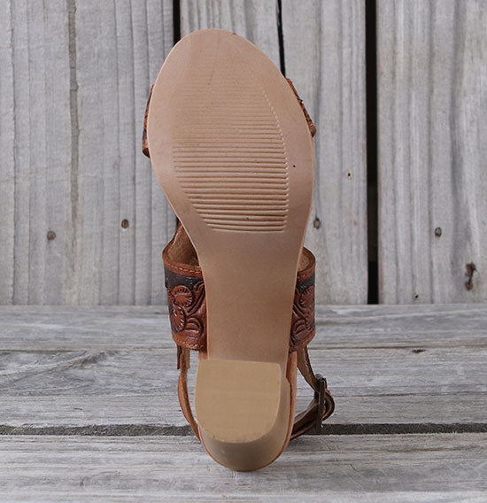 Roper Women's Mika II Tan Tooled Heel