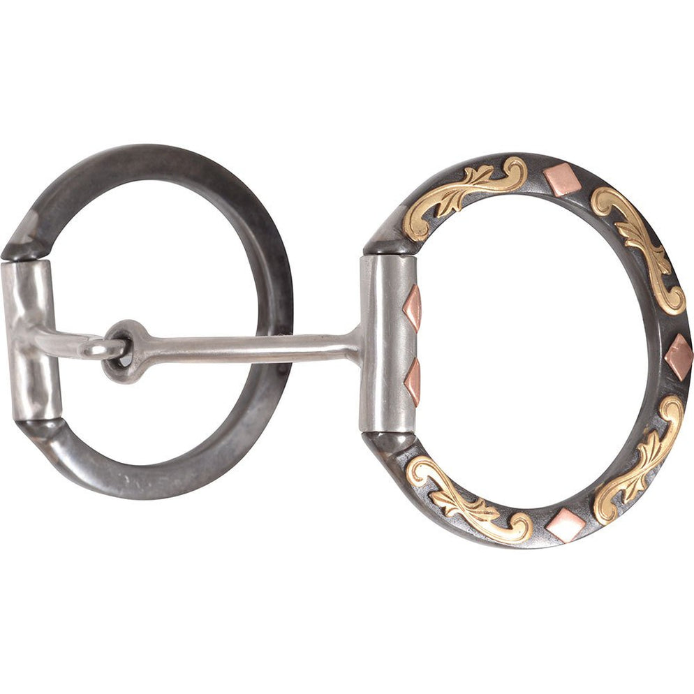 Classic Sherry Cervi Smooth Diamond D-Ring Snaffle Bit