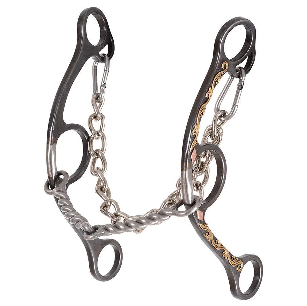 Classic Twisted Wire Diamond Long Shank Gag Bit