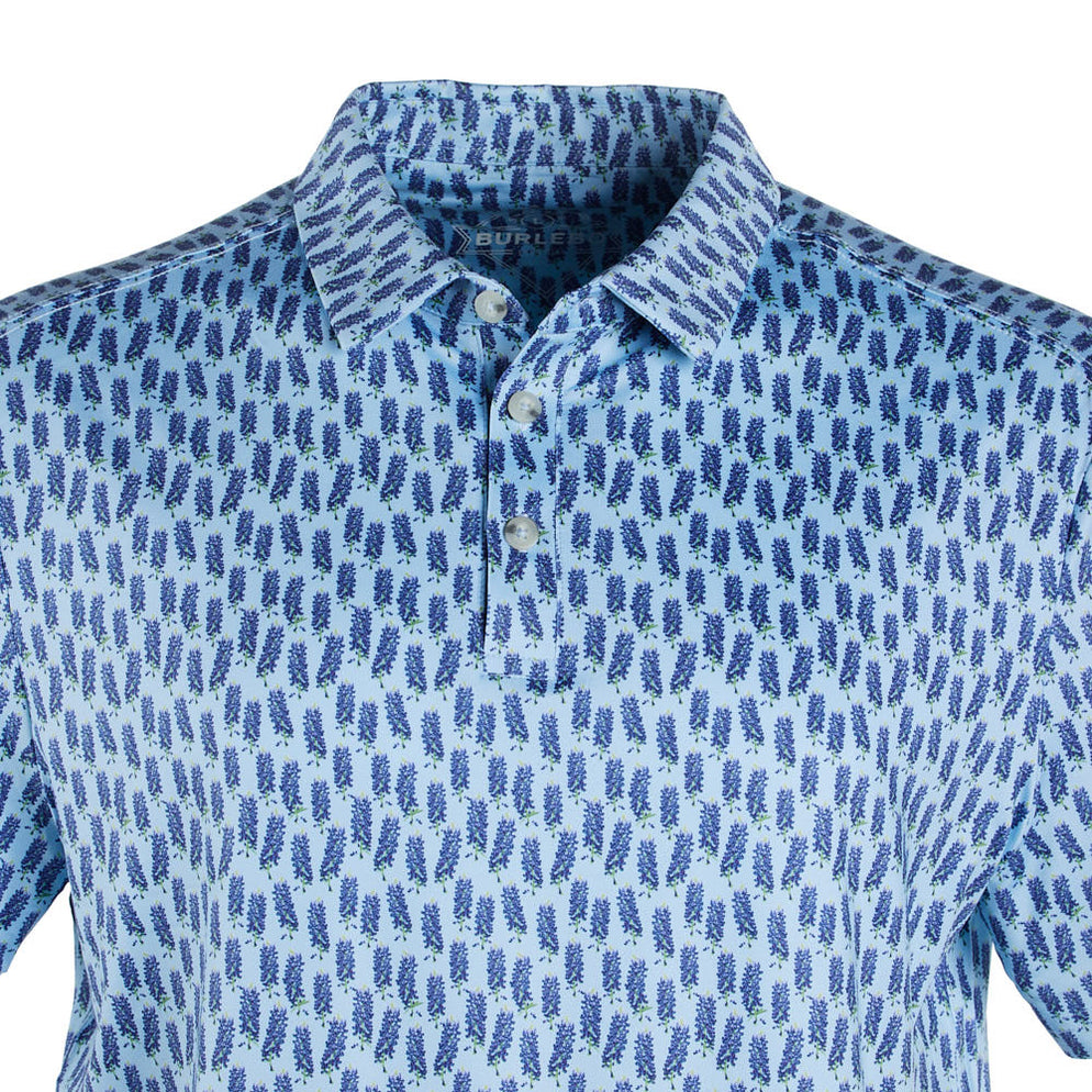 Burlebo Men’s Bluebonnets polo