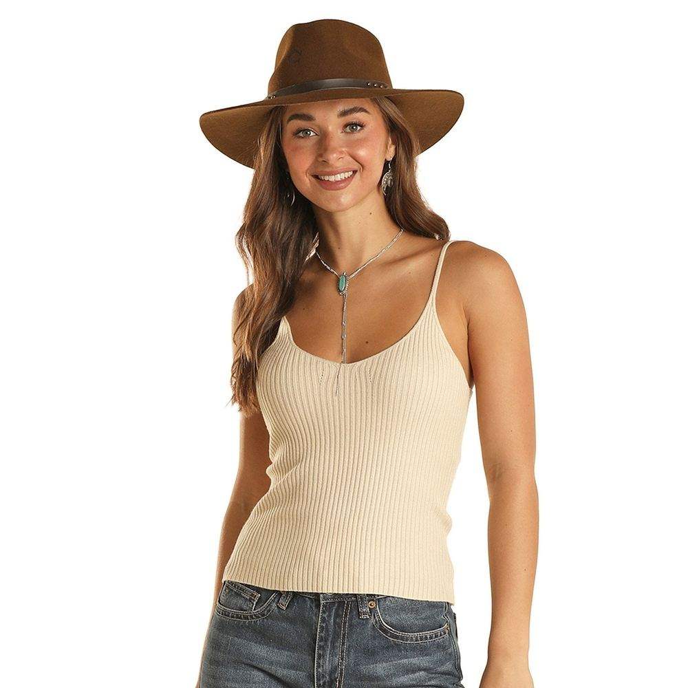 Rock & Roll Denim N Women's Bone Knit Cami-Tank — NRS