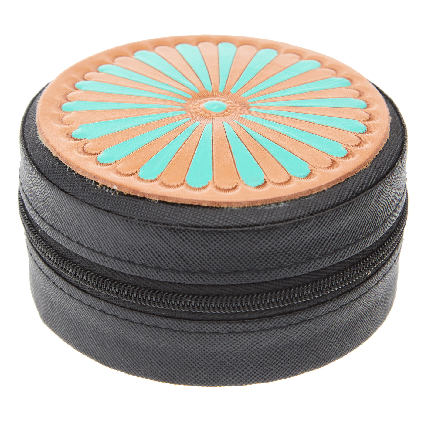 Mcintire Saddlery Turquoise Concho Jewelry Case