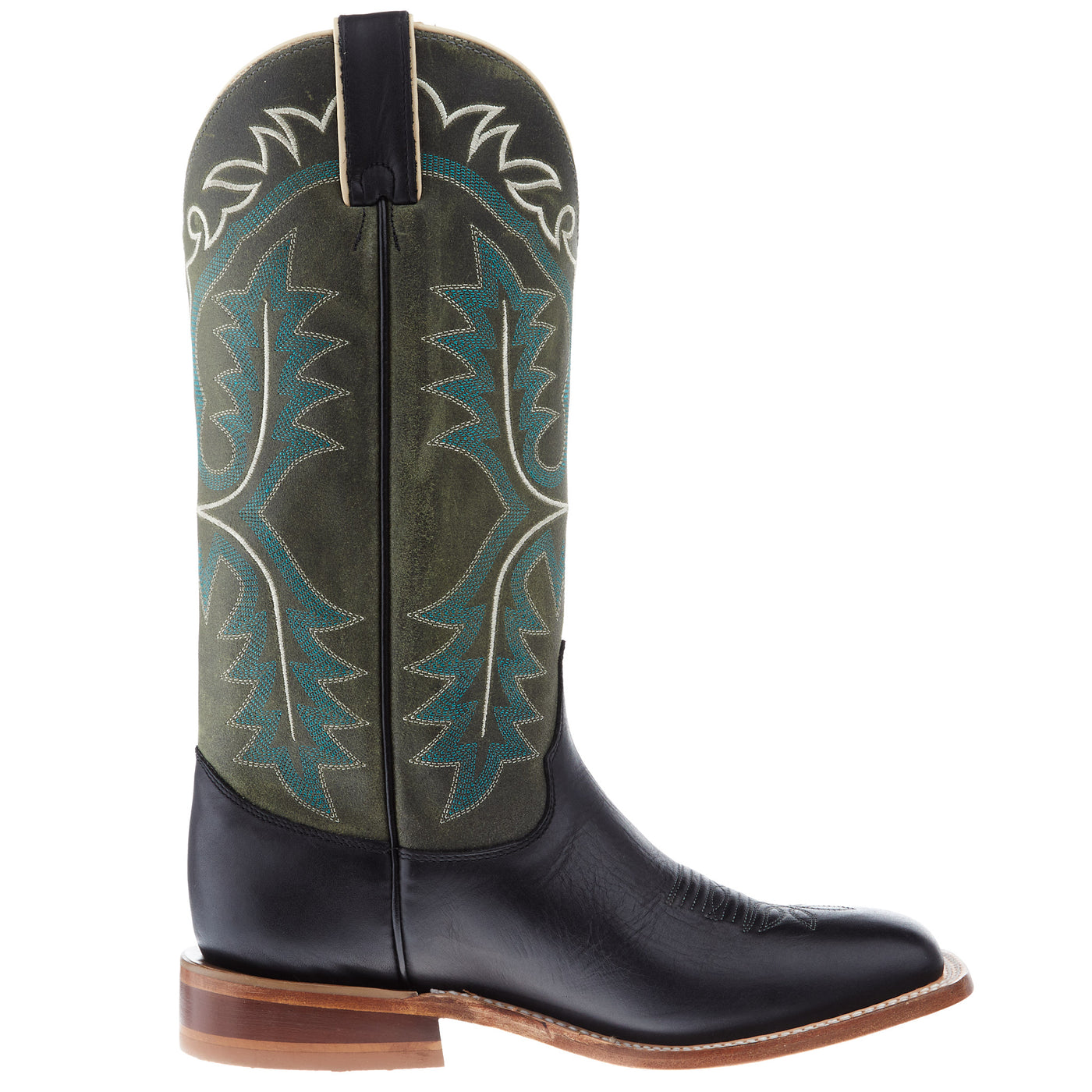 Justin Boot Company Women`s Stella Black 13 In Blue Top Cowgirl Boot
