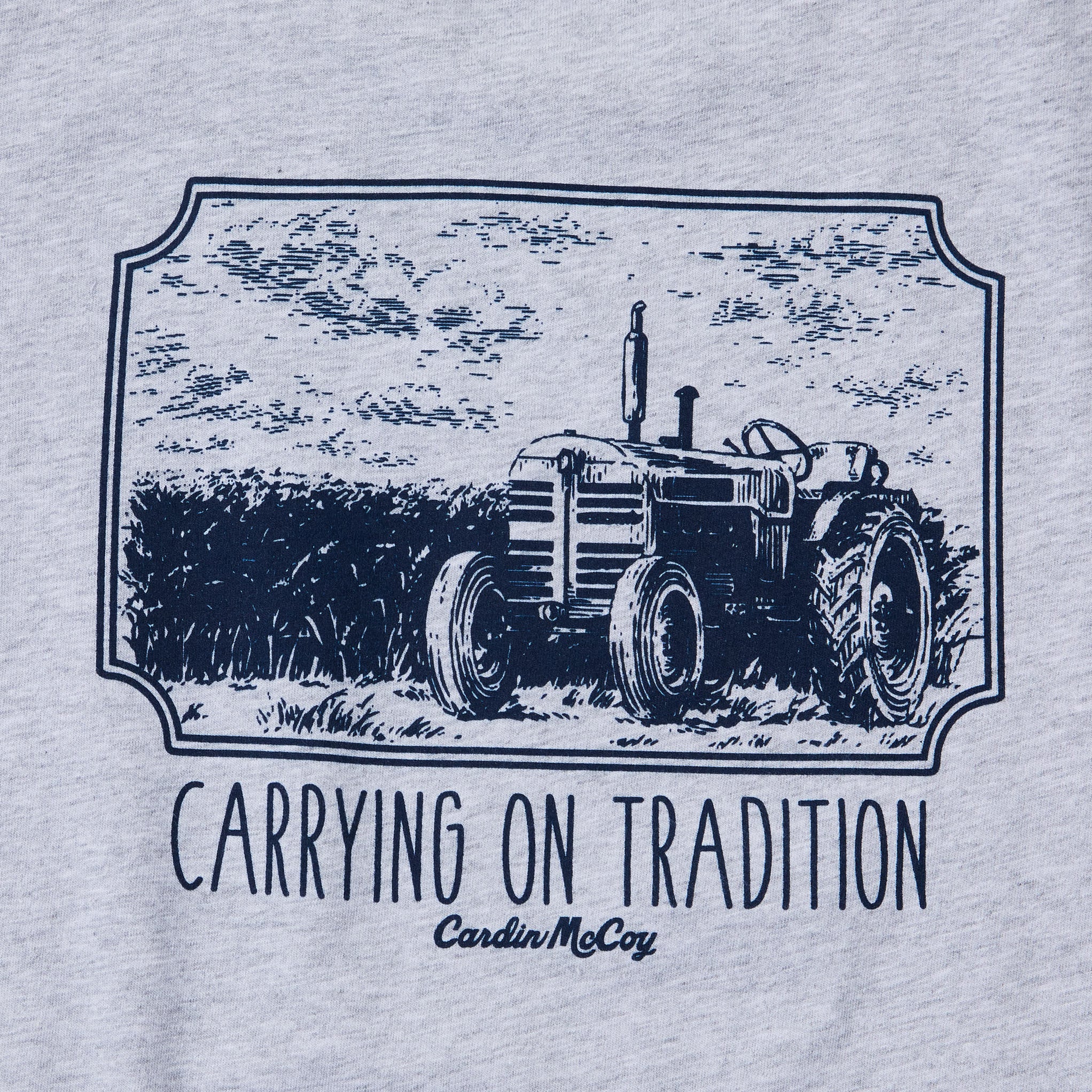 Cardin Mccoy Boys Grey Carrying On Tradition Short Sleeve Tee