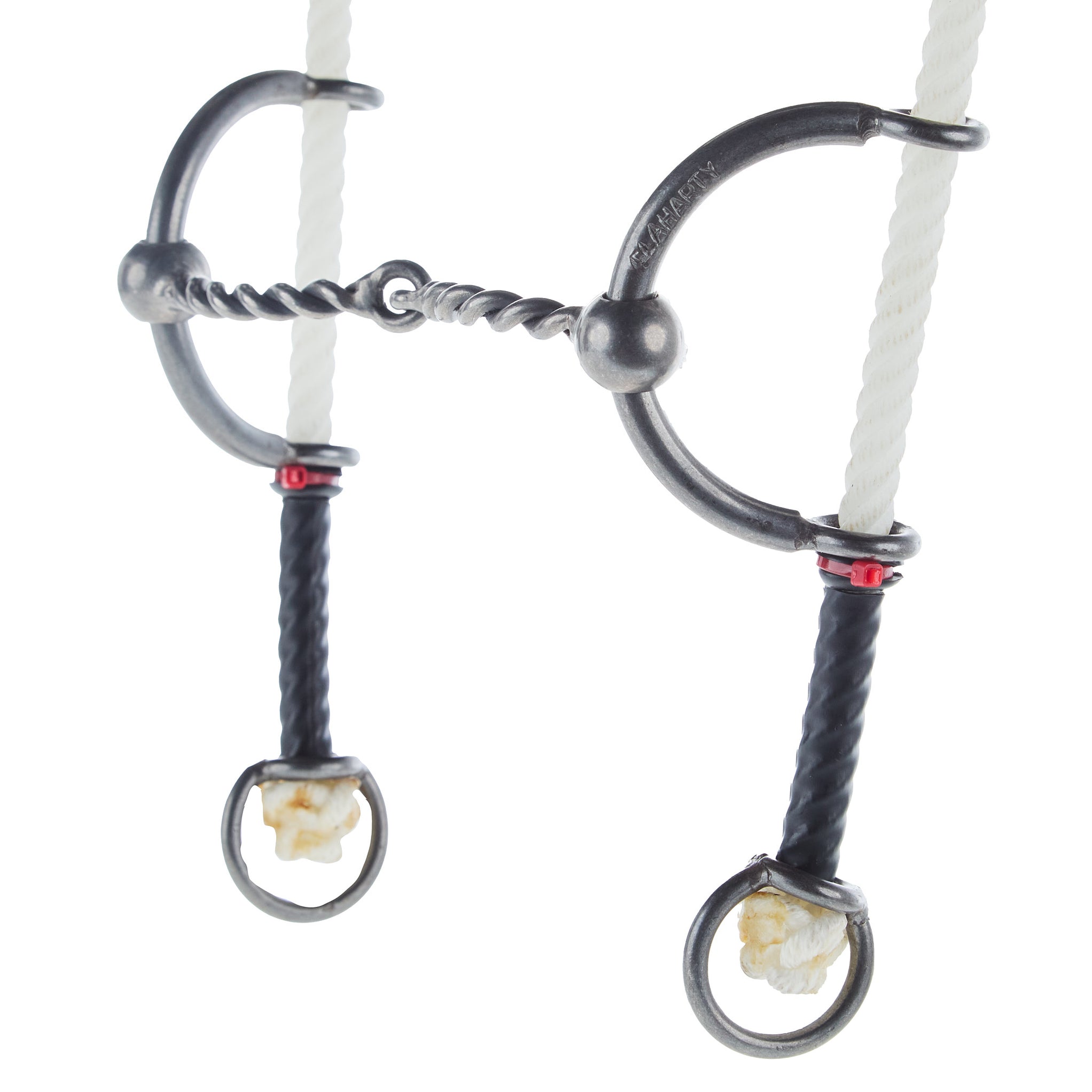 Flaharty Bits & Spurs Twisted Wire Rope Draw Bit Headstall