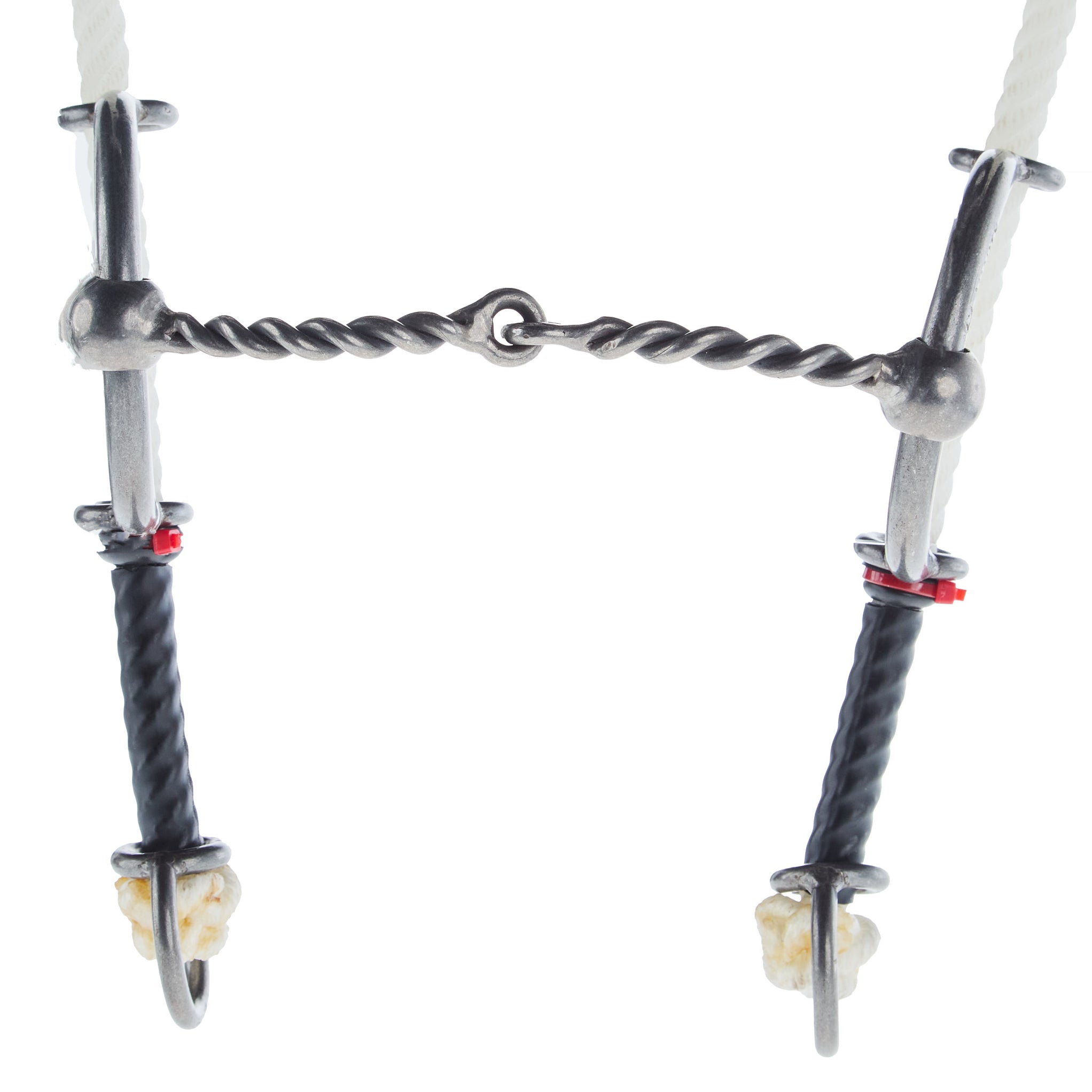 Flaharty Bits & Spurs Twisted Wire Rope Draw Bit Headstall