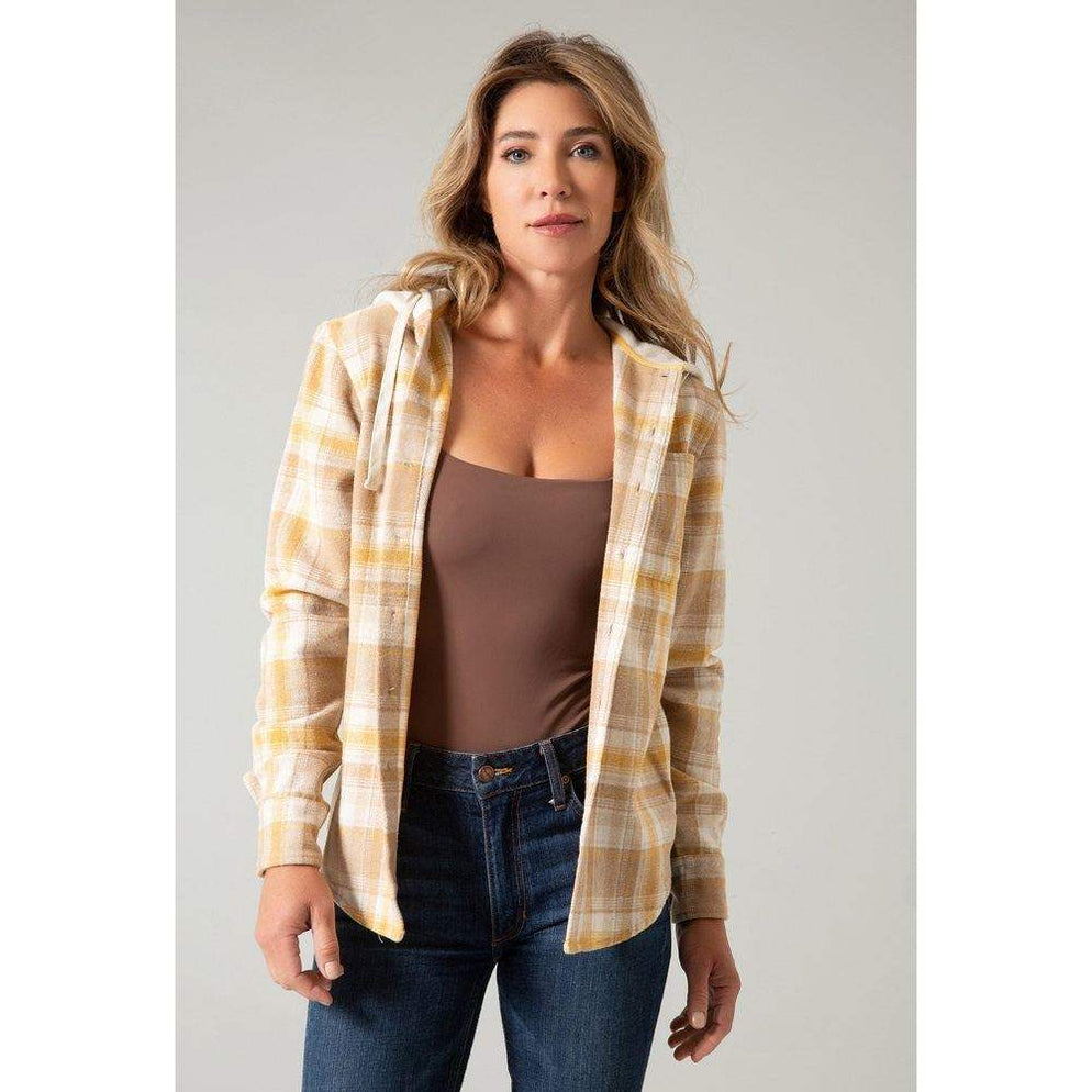 Kimes Ranch Apparel Women's Delano Khaki Flannel Shirt