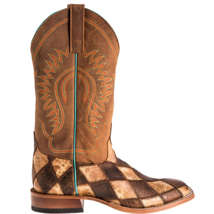 Horsepower Boots Men's Crazy Train Patchwork Cowboy Boots