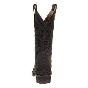 Circle G Women's Black Embroidered Square Toe Boot