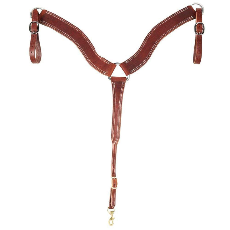 Cowperson Tack 2 3/4 Inch Oiled Harness Leather Contoured Breast Colla