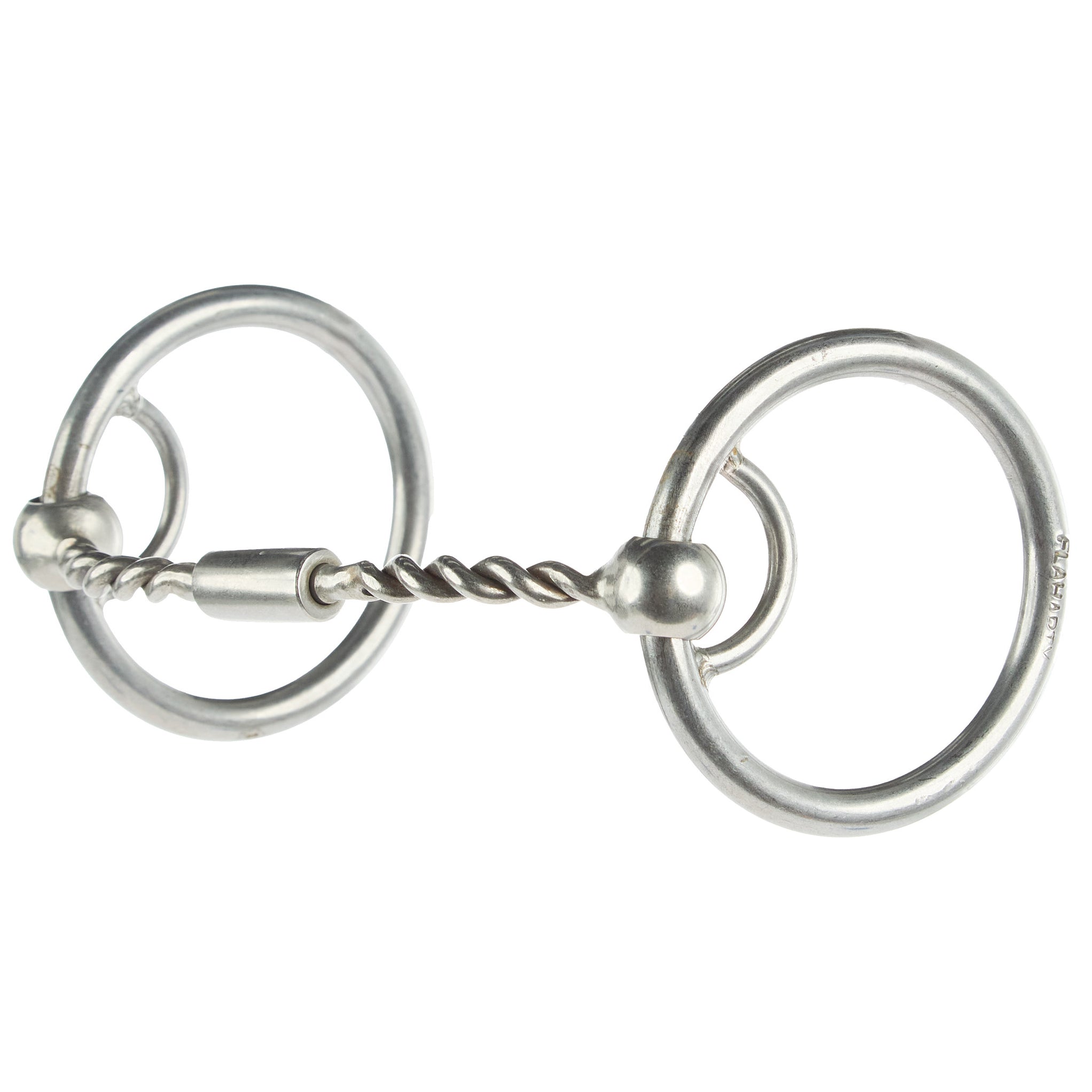 Flaharty Bits & Spurs Billy Allen Twisted Wire Locked O Ring Snaffle B