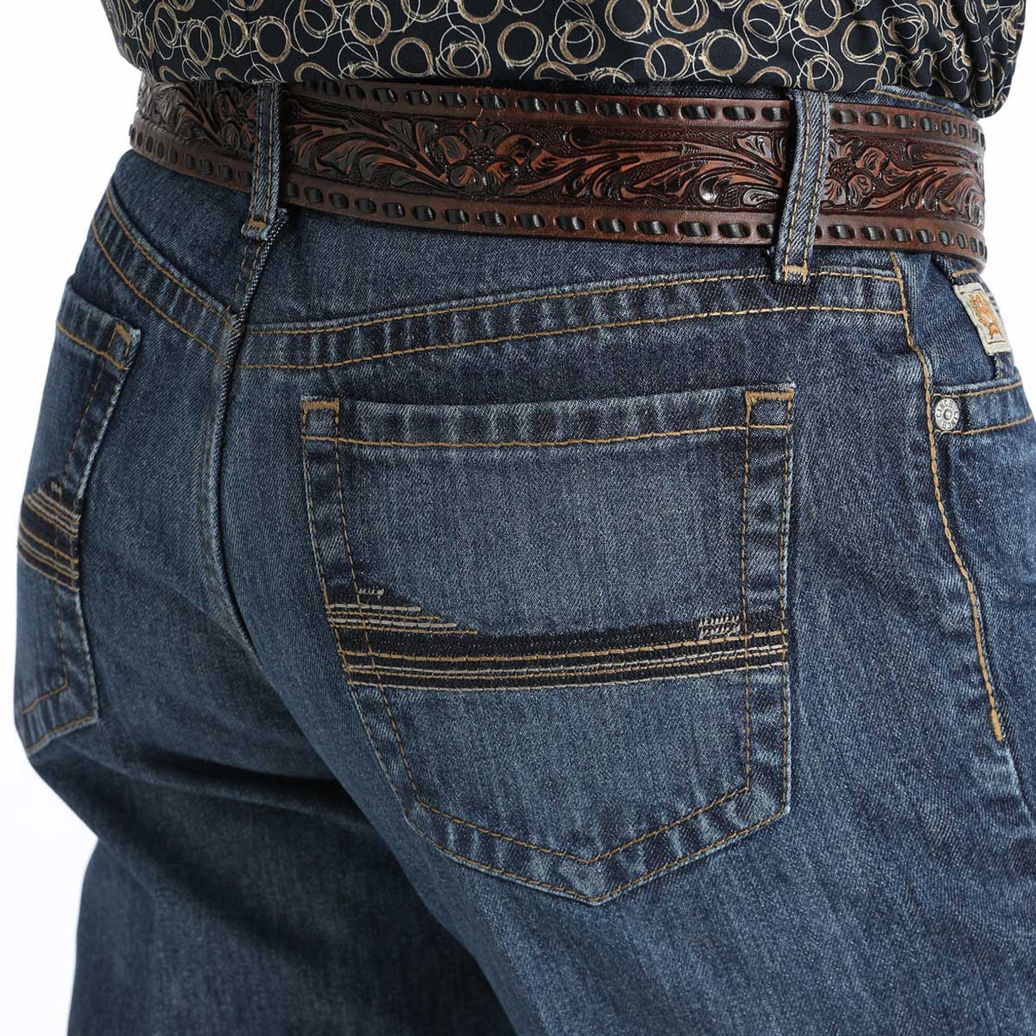 Cinch Men's Mid Rise Medium Wash Grant Jeans