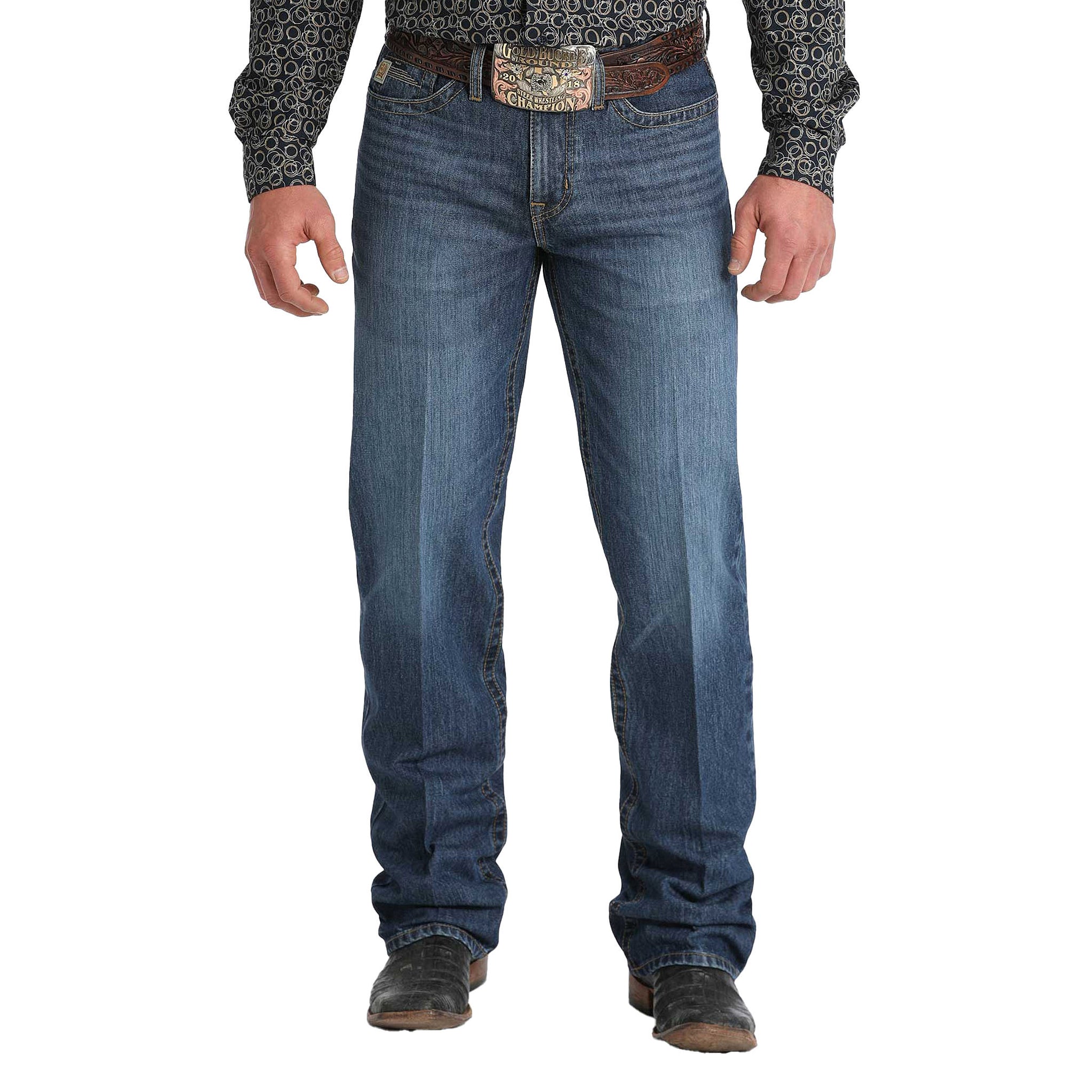 Cinch Men's Mid Rise Medium Wash Grant Jeans
