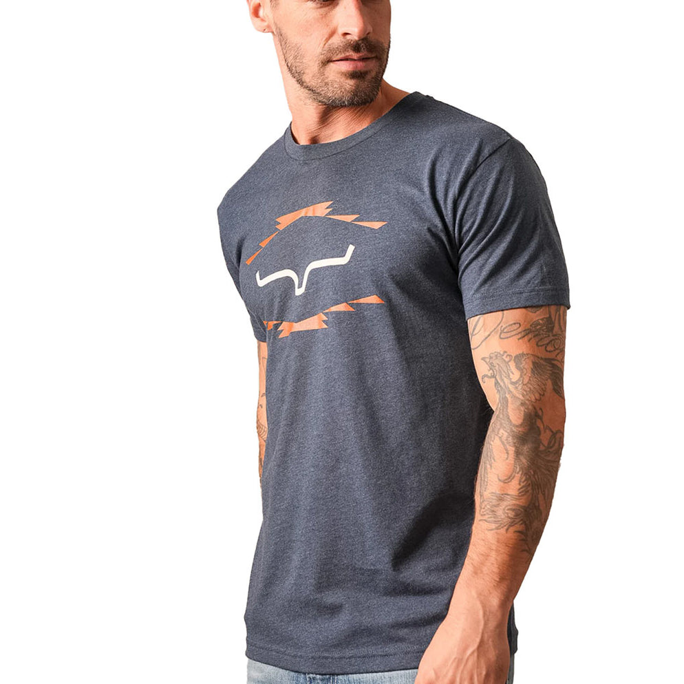 Kimes Ranch Men's Vintage Badge Midnight Navy Tee Shirt