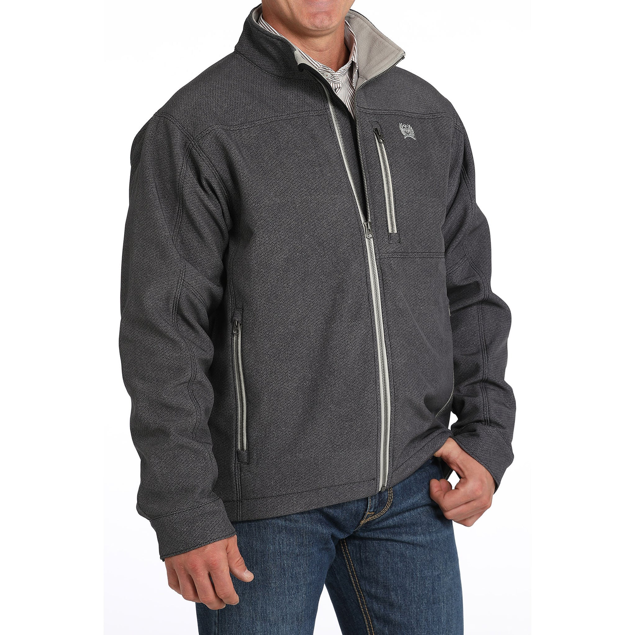 Cinch Men's Grey Bonded Conceal Carry Jacket