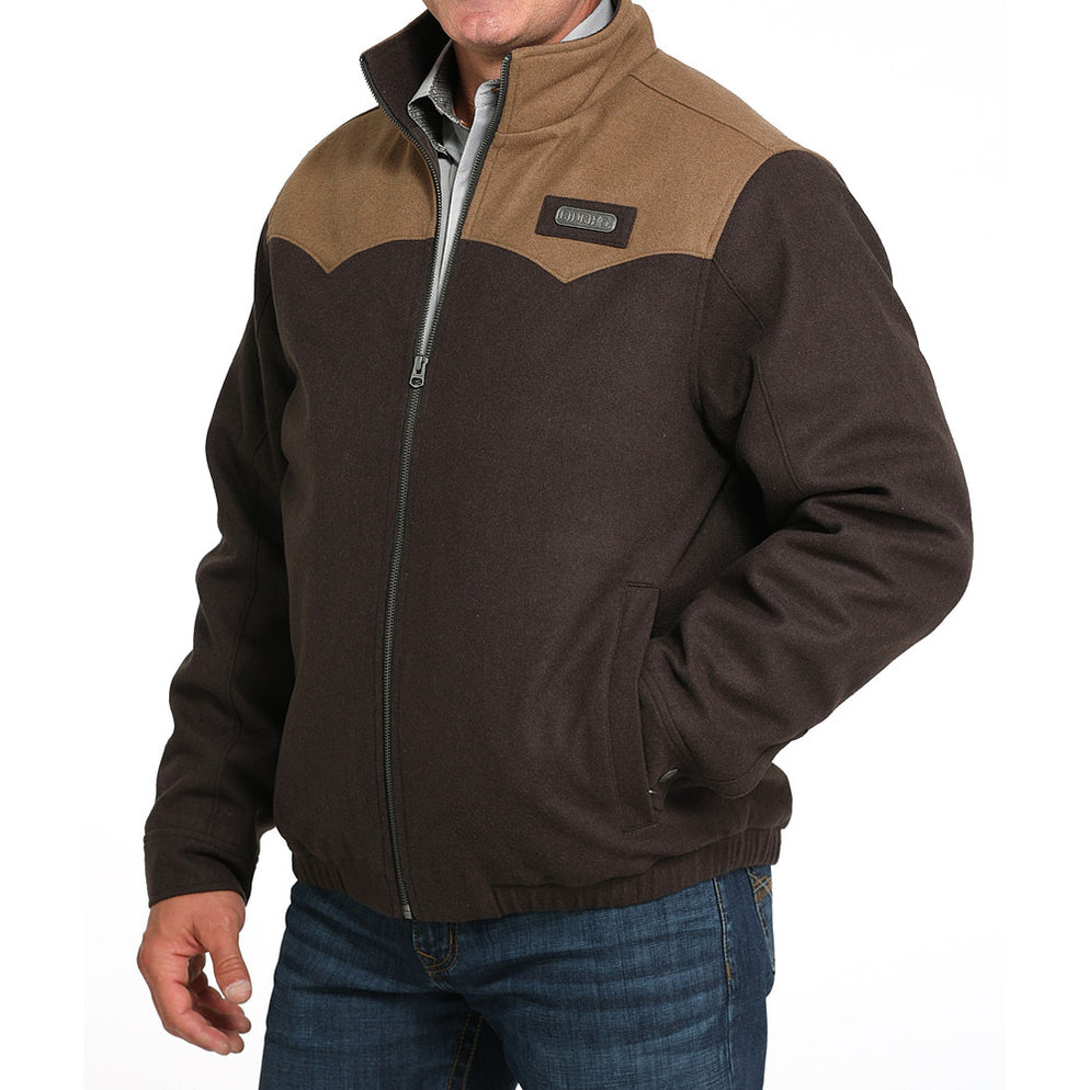Cinch Men's Brown Wooly Conceal Carry Jacket