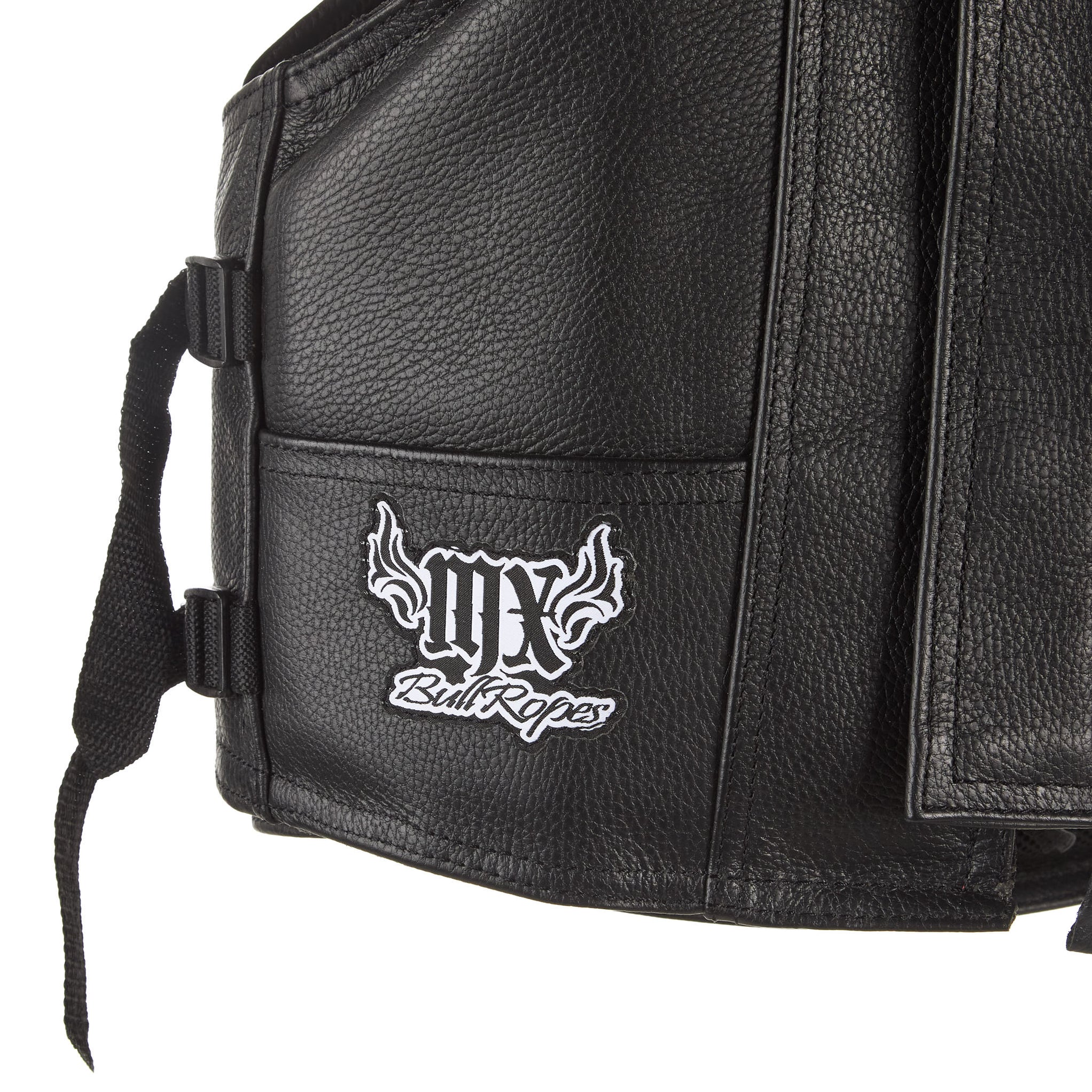 Mx Bull Ropes Adult Genuine Leather Bull Riding Protective Vest