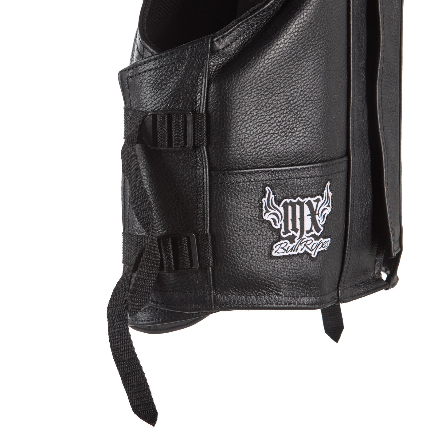 Mx Bull Ropes Adult Genuine Leather Bull Riding Protective Vest