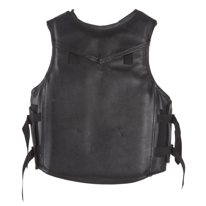 Mx Bull Ropes Adult Genuine Leather Bull Riding Protective Vest