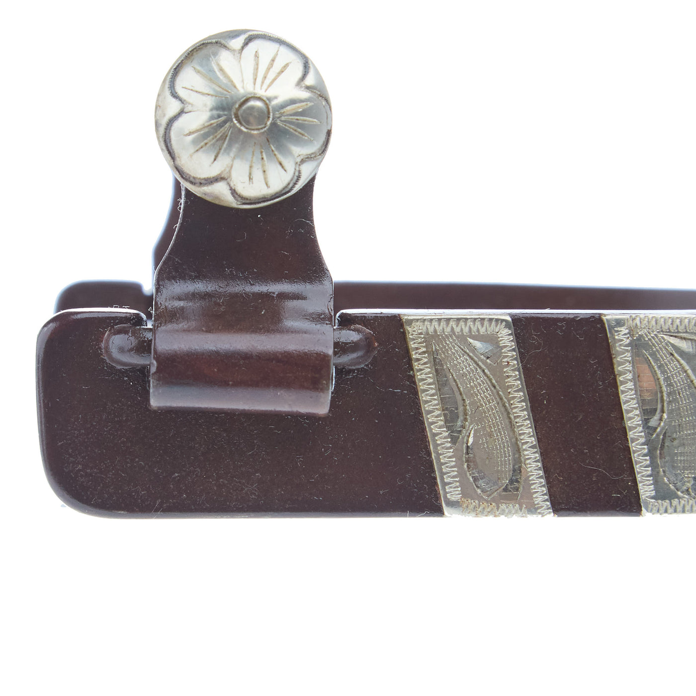 NRS Antique Silver Angle Spurs