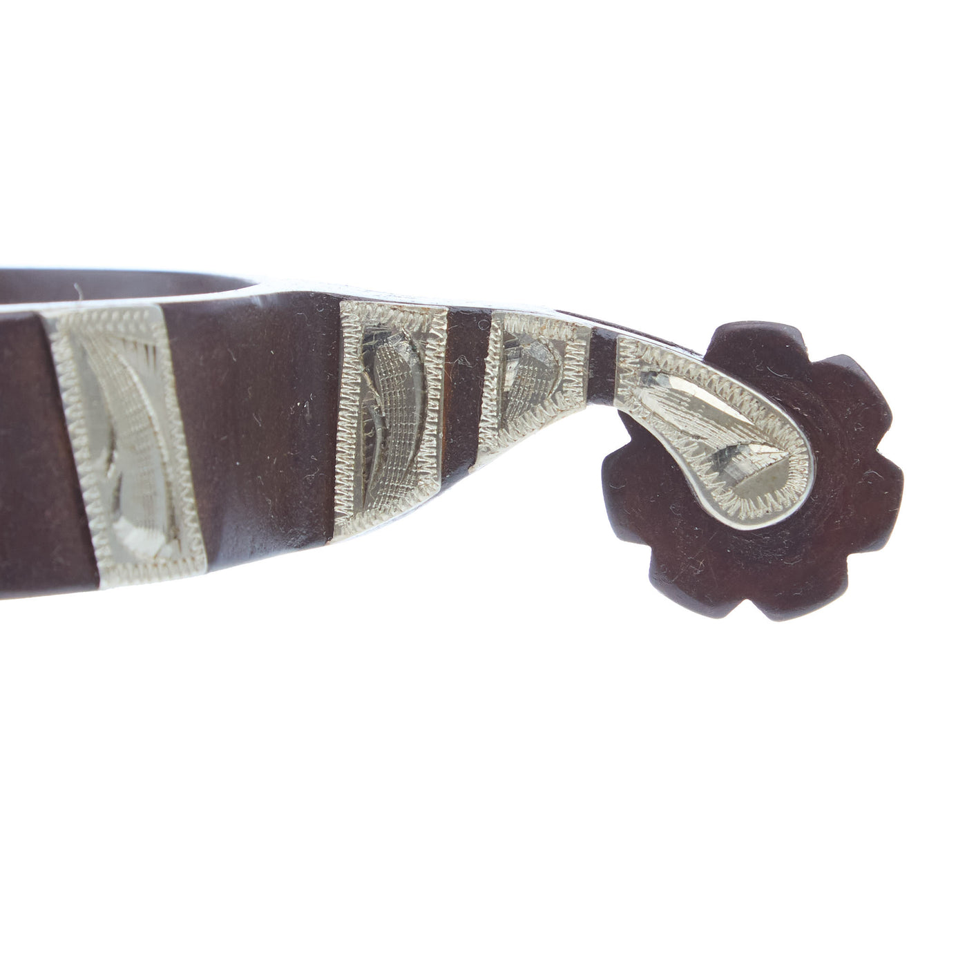 NRS Antique Silver Angle Spurs