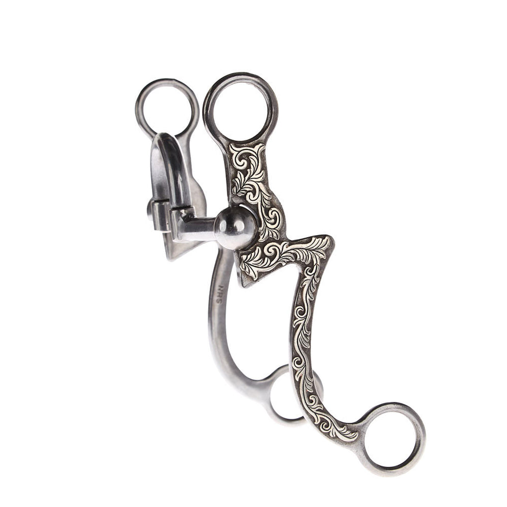 NRS Silver Seven Smooth Correctional Port Shank Bit