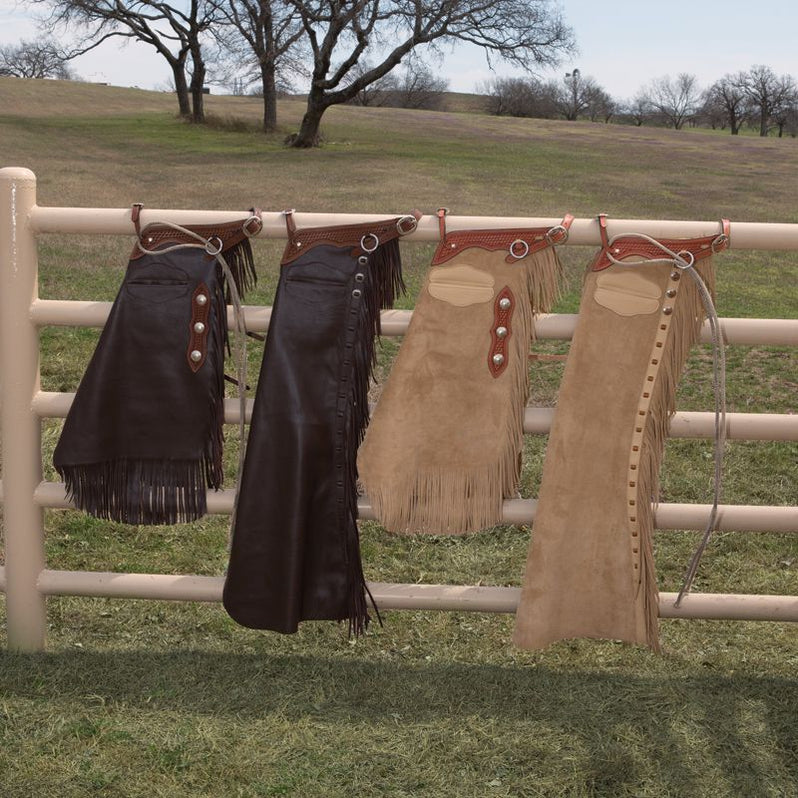 Dark Brown Cowboy Chaps | Shop Dark Brown Working Cowboy Chaps Online - NRS