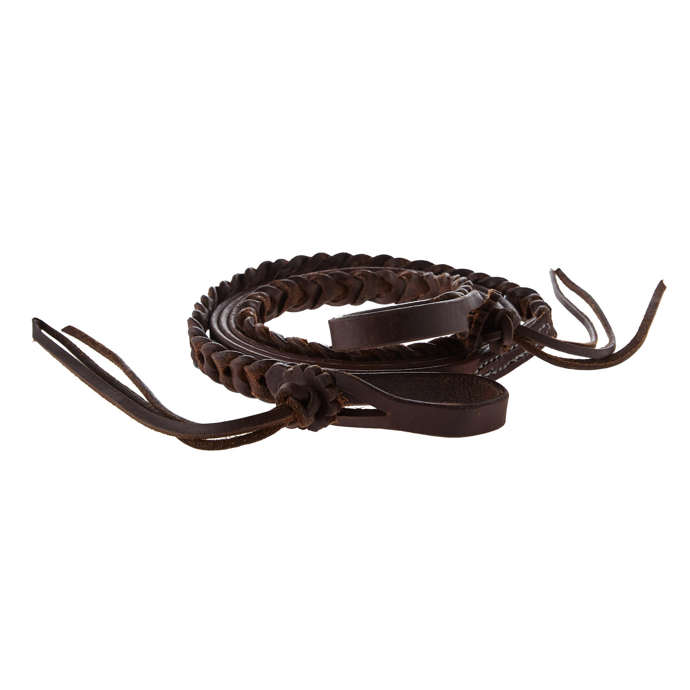 NRS TACK 5/8x8ft Braided Hermann Oiled Roping Rein