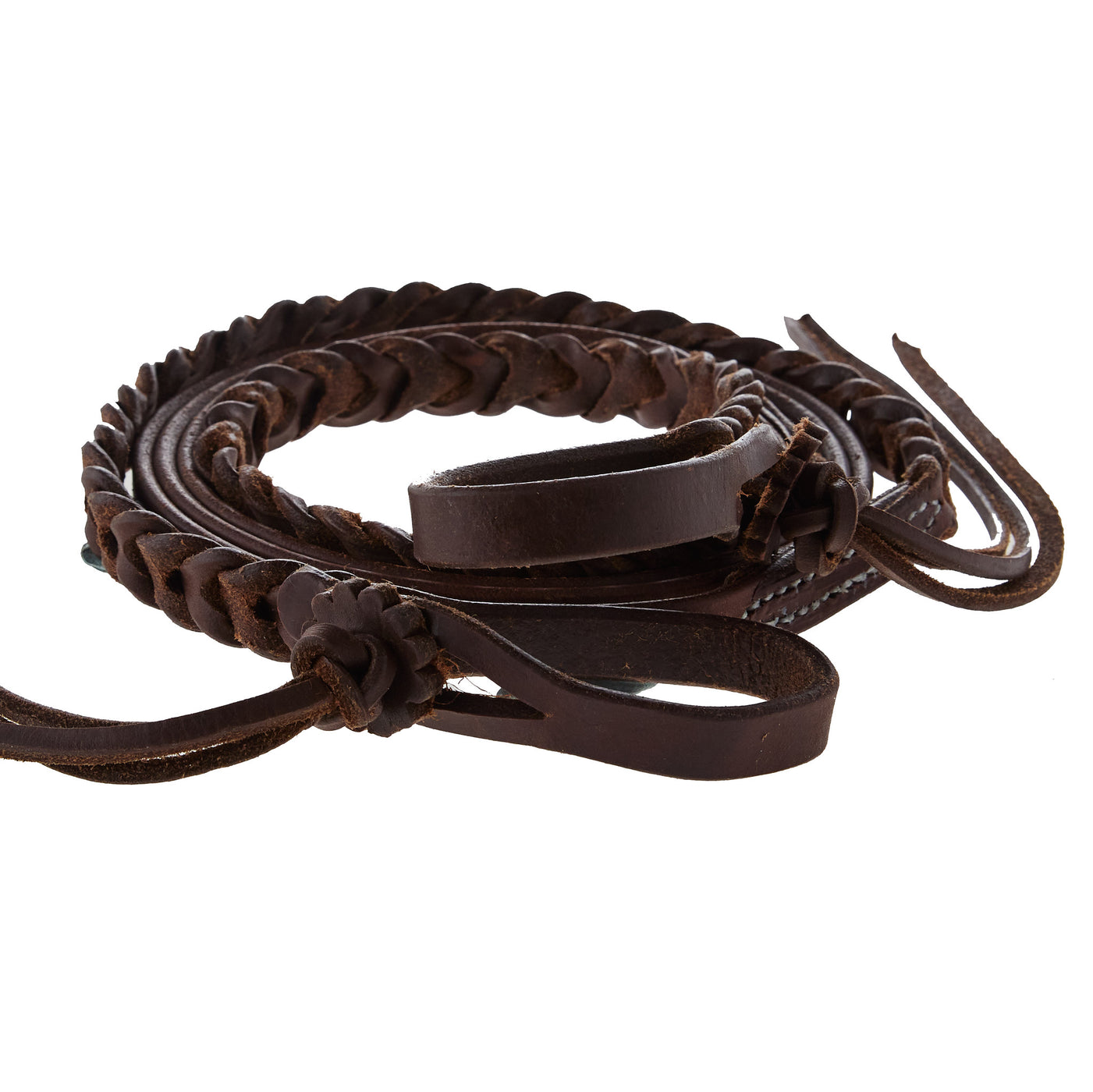 NRS TACK 5/8x8ft Braided Hermann Oiled Roping Rein