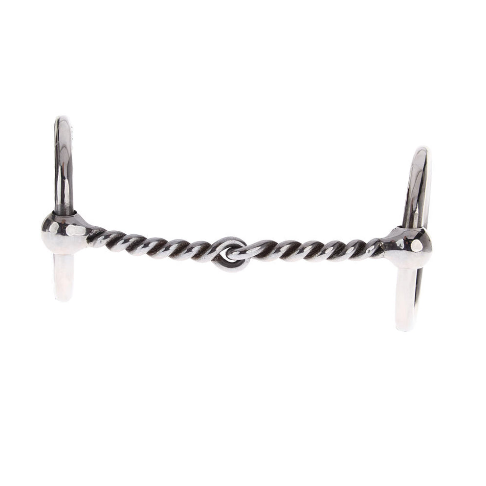 NRS Twisted Wire Locked O Ring Snaffle Gag Bit