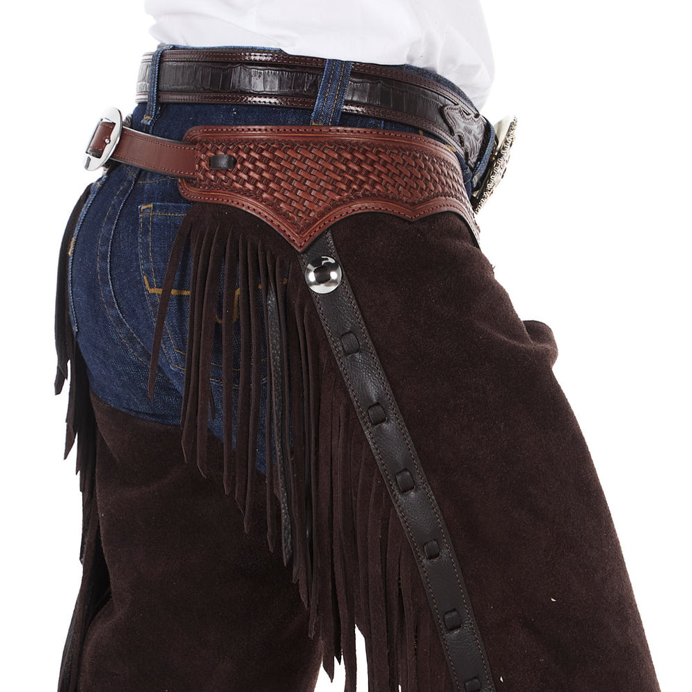 NRS Dark Chocolate Roughout Versatility Show Chaps