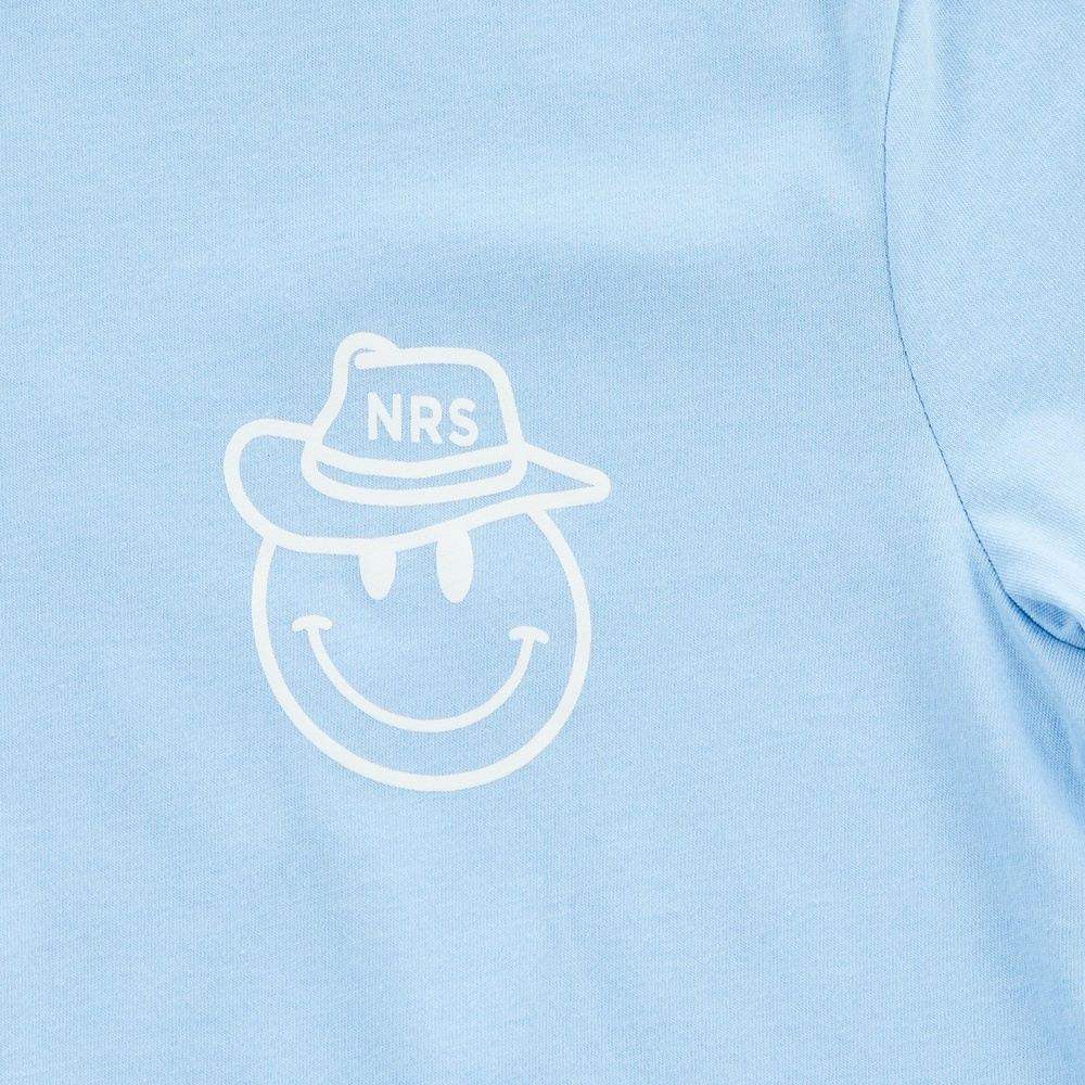 NRS Smiley Face Cowboy Hat Blue Tee