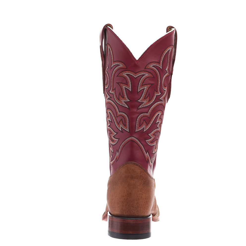 Justin Boot Company Men's Pecan Bison Vamp 13in Red Cowhide Top