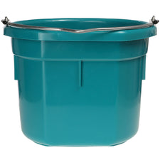 Little Giant 8 Quart Teal Flat Back Plastic Bucket