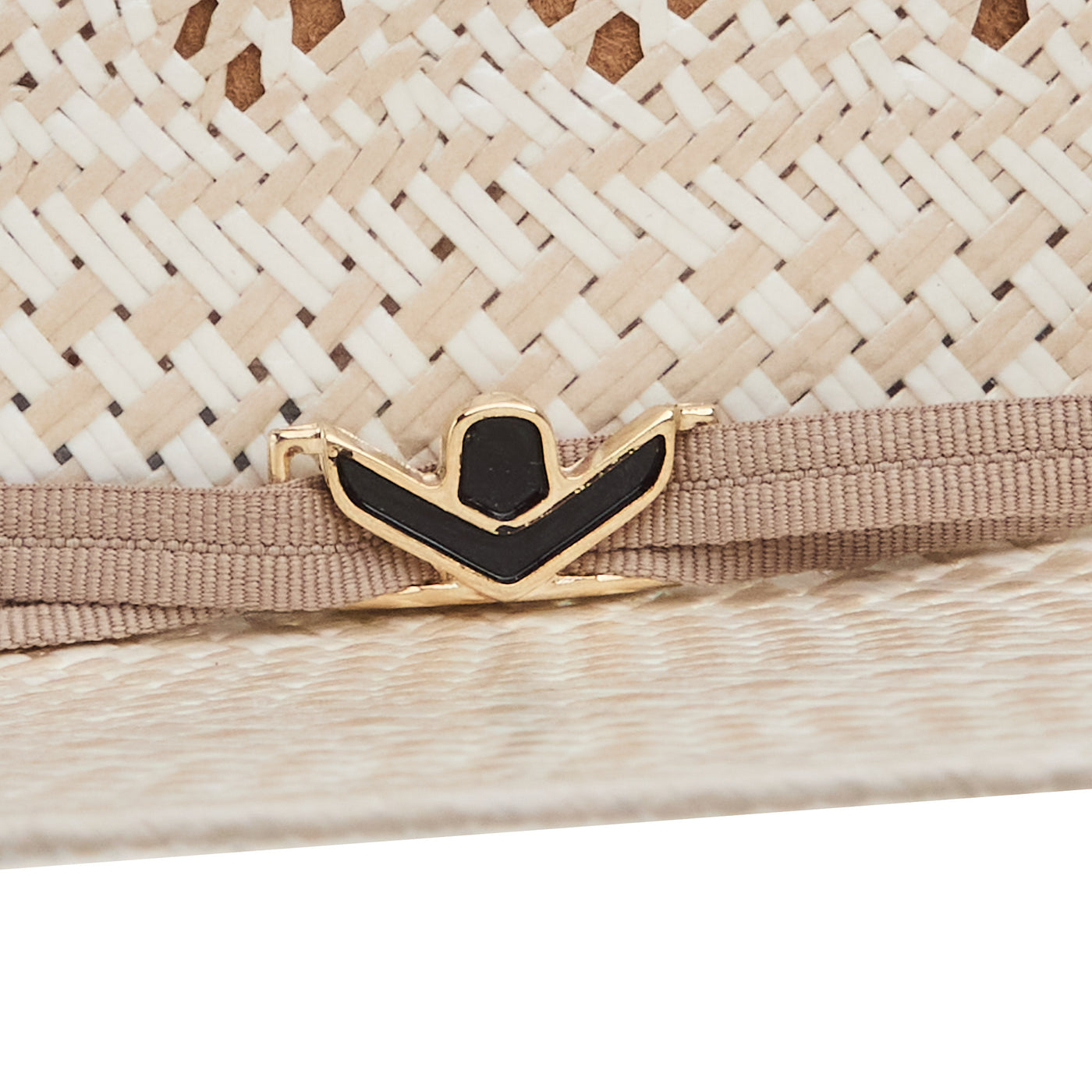 Prohats 37 Two Tone 4 1/4in Brim Open Crown Sand Band Straw