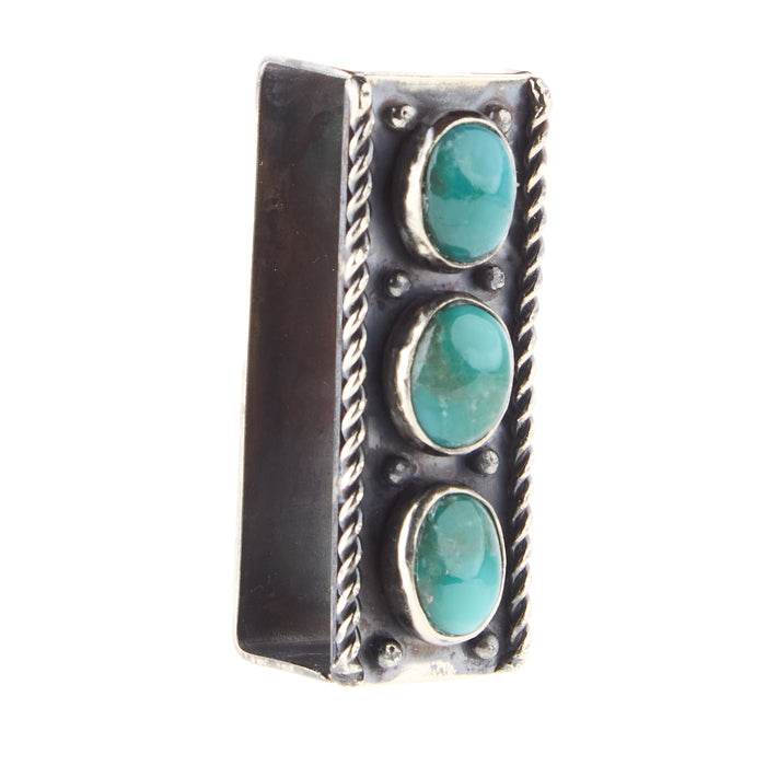 Paige Wallace 3 Turquoise Stone Rope Edge Keeper