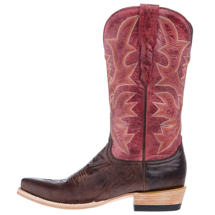 Resistol Boots Men`s Chocolate Maddog Vamp 13In Red Top