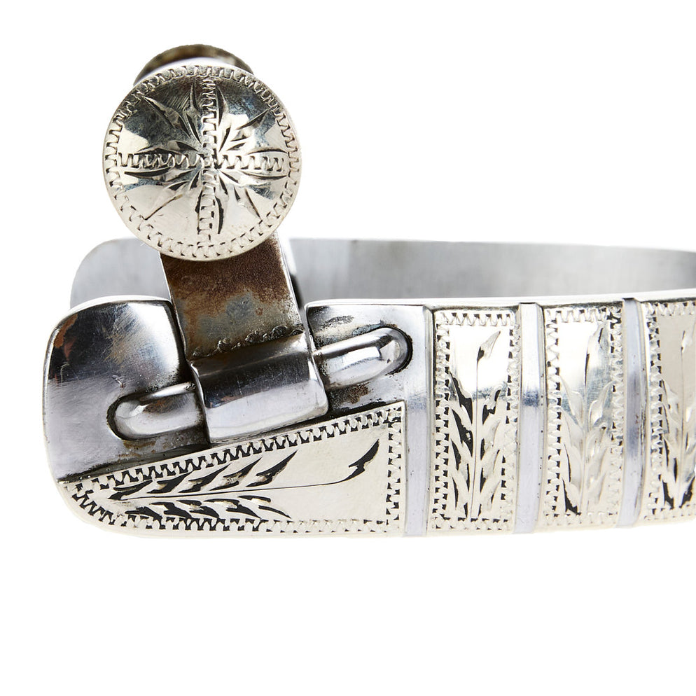 Reid Jones Silver Bar with 6 Point Rowel Spur